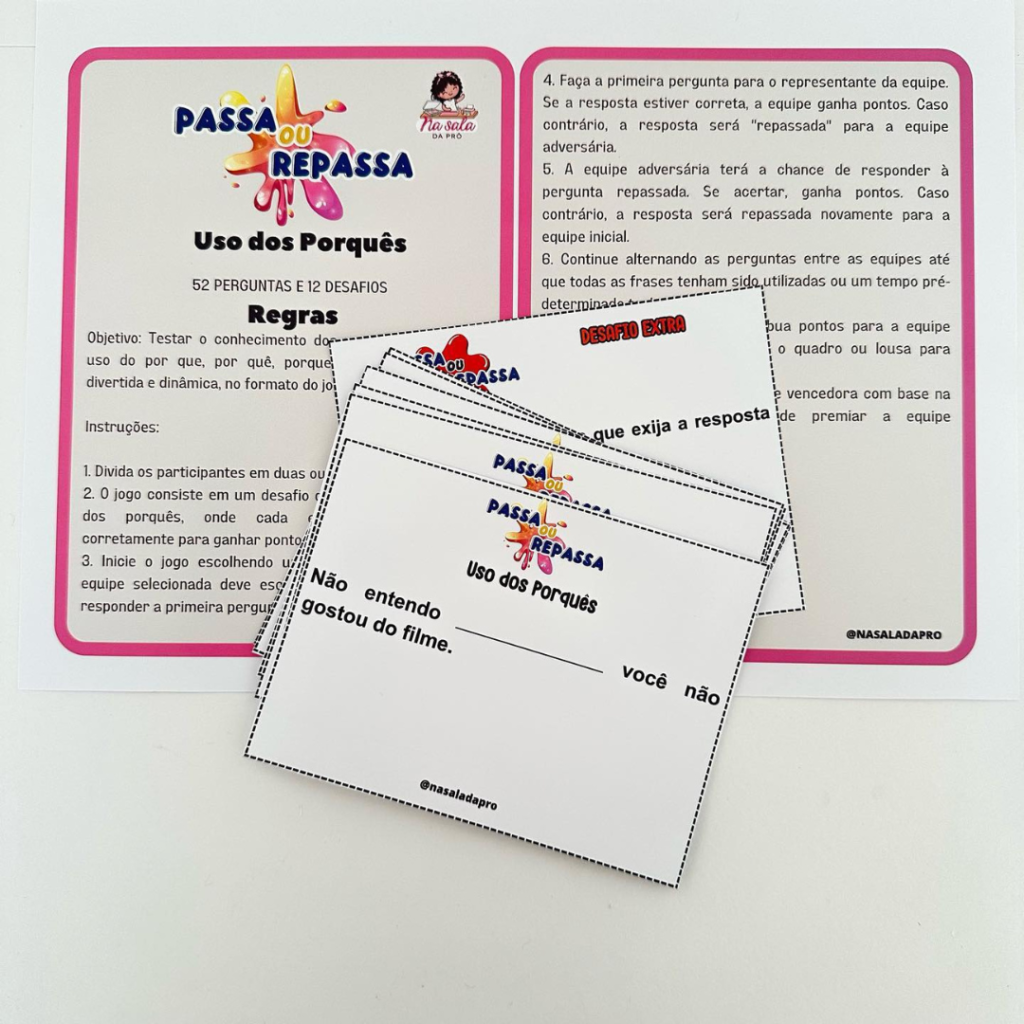 Uso dos porquês - Na Sala da Prô