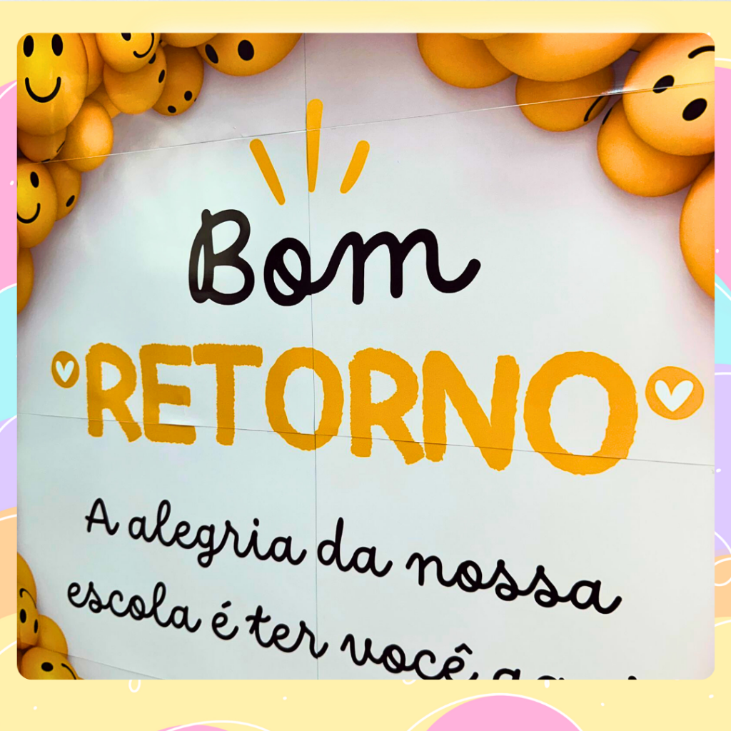 Painel Emoji - Volta às Aulas 2025 - Na Sala da Prô